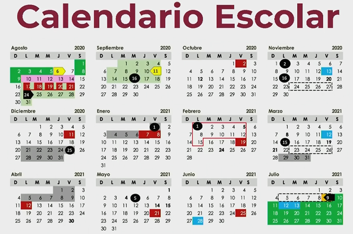 SEP da a conocer Calendario Escolar oficial de Educación Básica 2020-2021