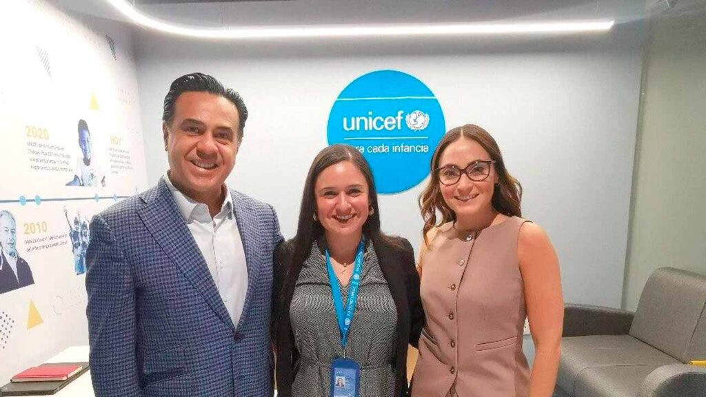 Luis Nava presenta programa “Contigo y tu Bebé” ante UNICEF